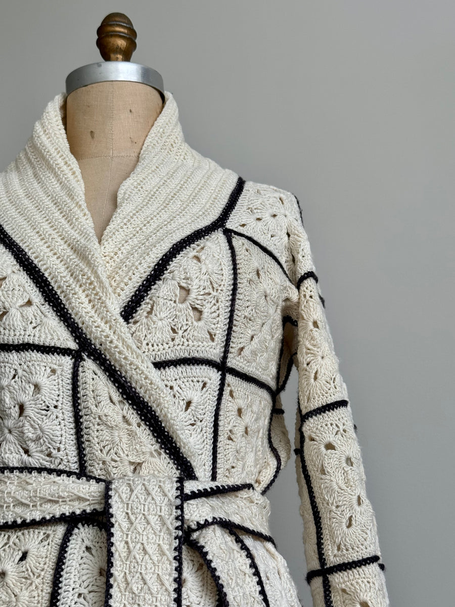 Modern, Sleek and Textured: A Fashion Forward Granny Square Cardigan N ...